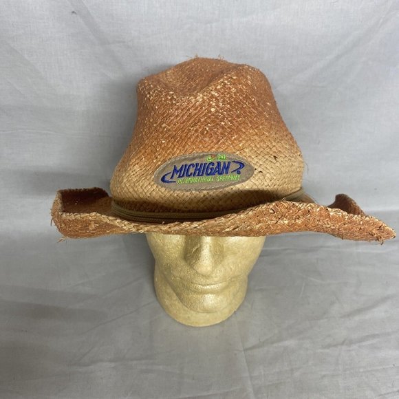 Chase | Accessories | Rare Vtg Nascar Michigan Chase Straw Outdoor Hat ...